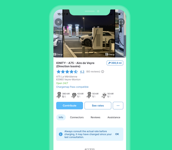 Route planner for electric cars - plan your trip | Chargemap